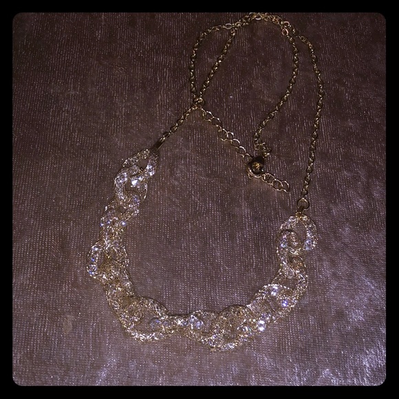Jewelry | Gold Chunky Sparkly Necklace Chain | Poshmark